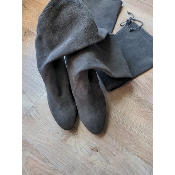 Stuart Weitzman | Shoes | Stuart Weitzman Ledyland Over The Knee Grey ...